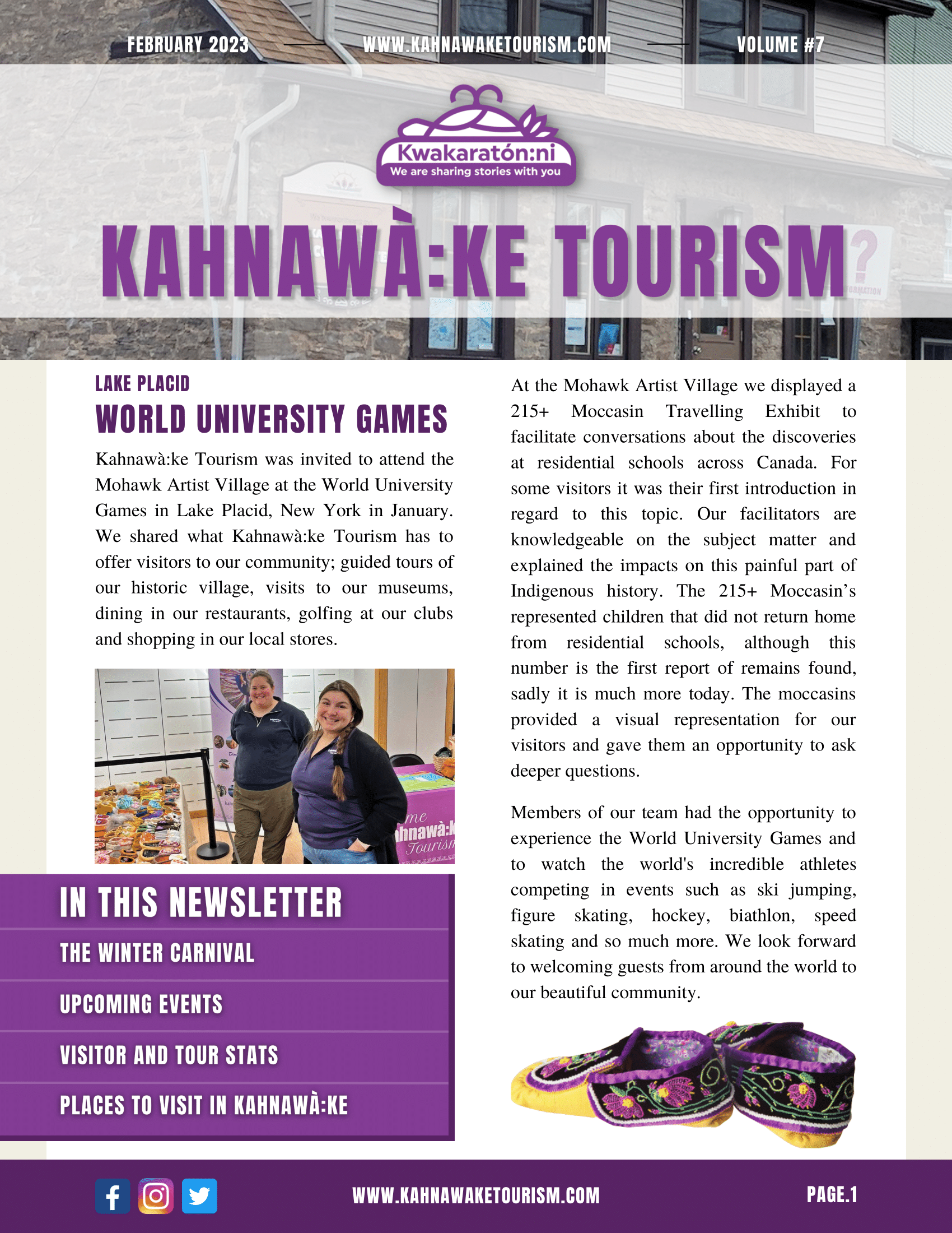 Kahnawà:ke Tourism Newsletters - Tewa