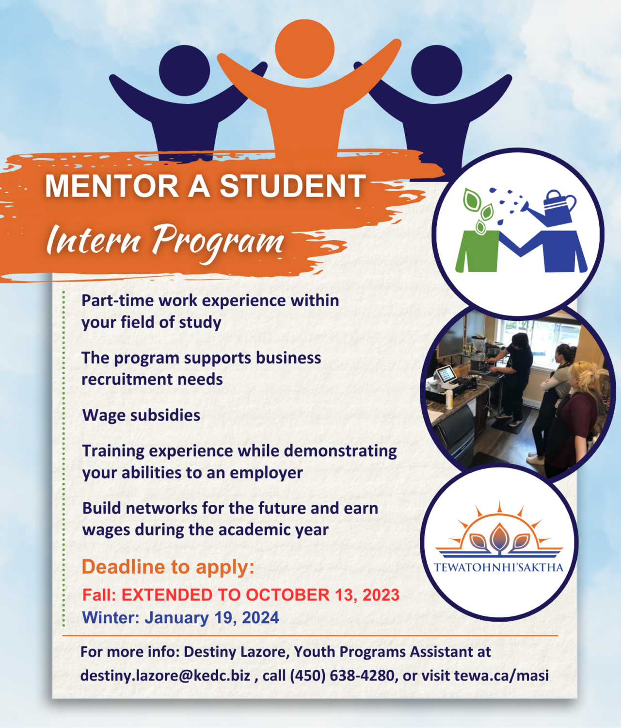 Mentor a Student Intern Program - Tewa