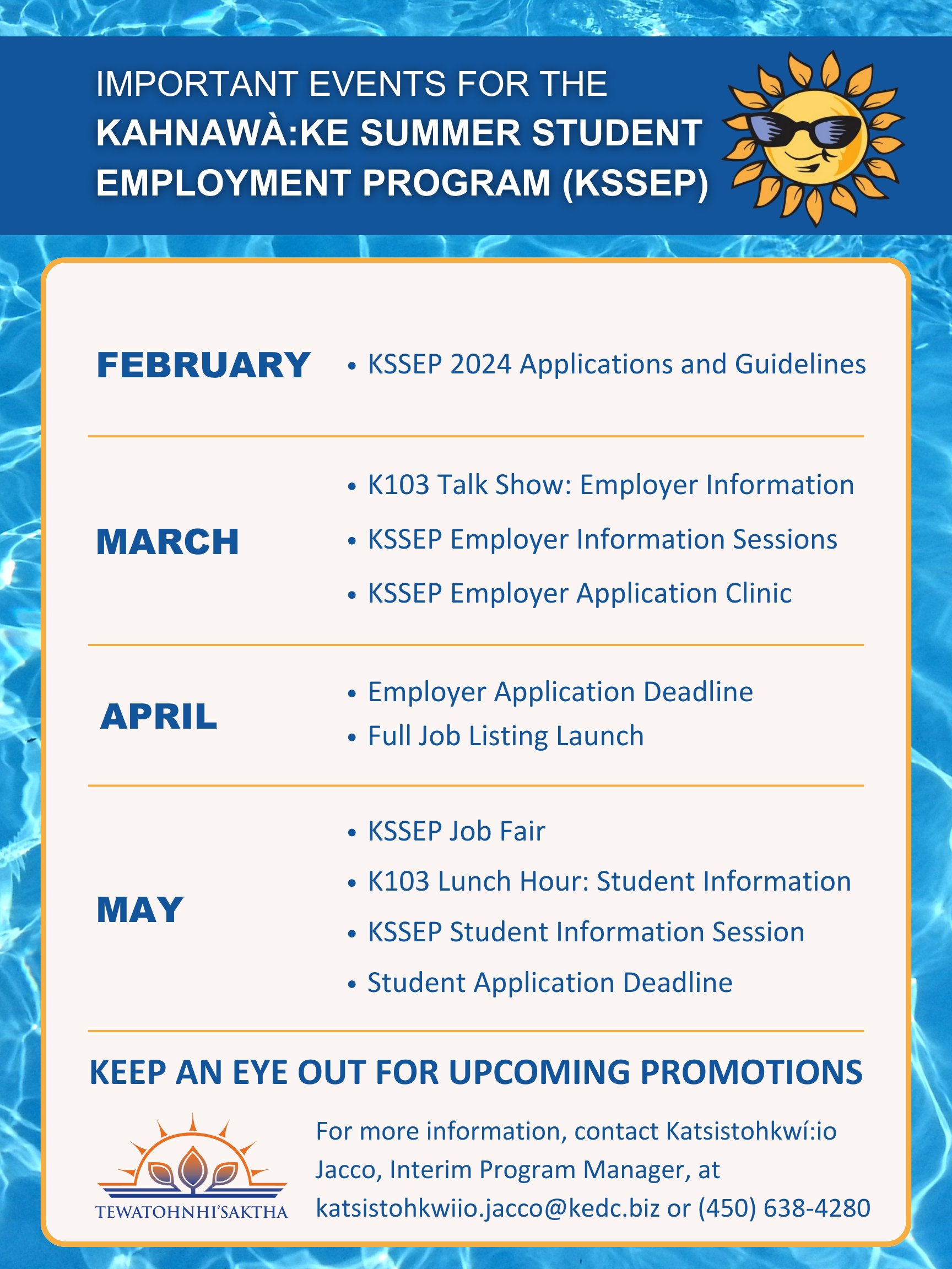 Kahnawà:ke Summer Student Employment Program (KSSEP) - Tewa